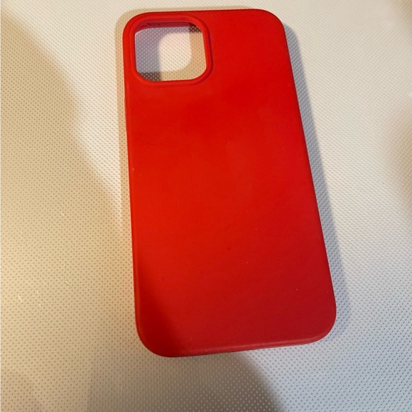 Cell Phones & Accessories | Red Rubber Iphone 12 Pro Max | Poshmark